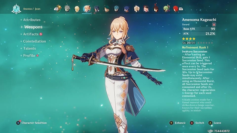 Đoản Đao Amenoma: Vũ khí tuyệt vời cho các nhân vật sát thương