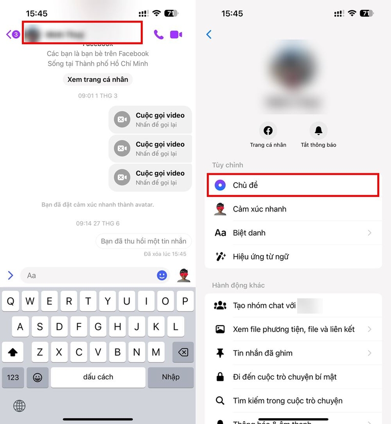 Cách thay đổi chủ đề Messenger chú chó Murphy cực đáng yêu