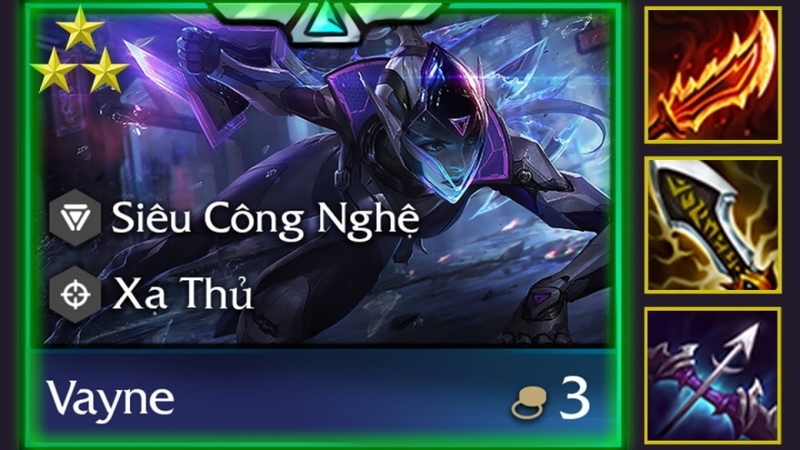 Cách chơi đội hình Vayne Reroll DTCL mùa 12 vào ngay top 3