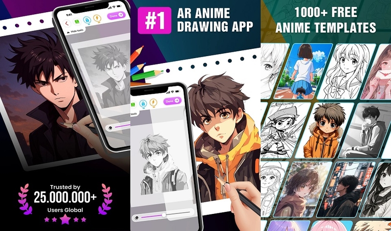 Khám phá Draw Anime - AR Tracing App - Ứng dụng vẽ anime bằng AR