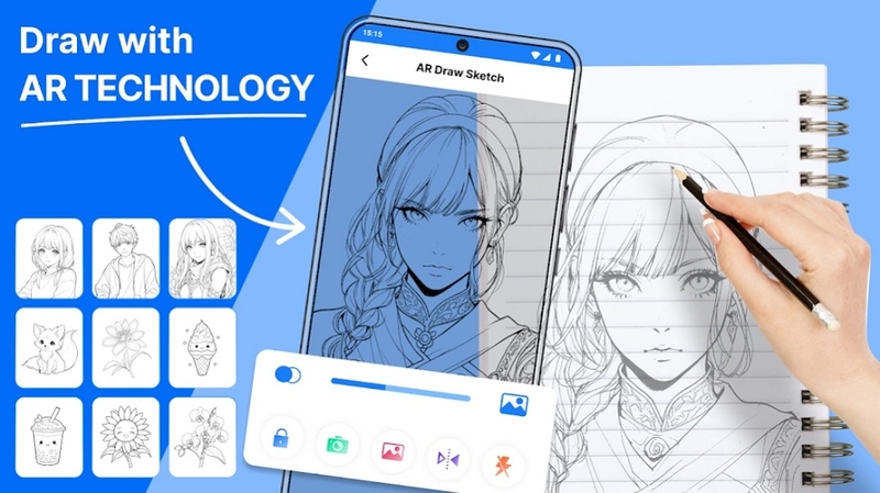 Khám phá Draw Anime - AR Tracing App - Ứng dụng vẽ anime bằng AR