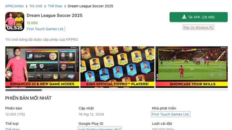 Cách tải DLS 2025 (Dream League Soccer 2025) cho iPhone, Android và máy ...