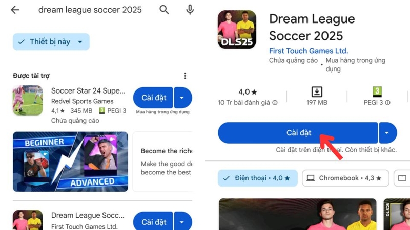 Cách tải DLS 2025 (Dream League Soccer 2025) cho iPhone, Android và máy ...