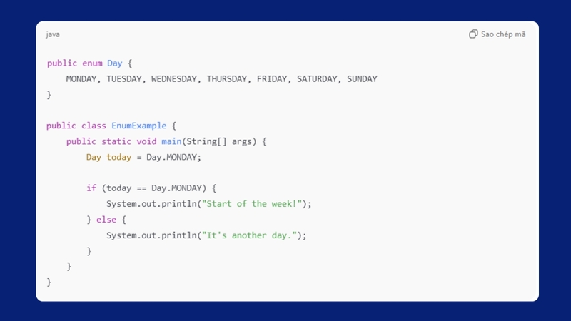 Enum Java là gì? Tại sao nên sử dụng enum trong lập trình Java