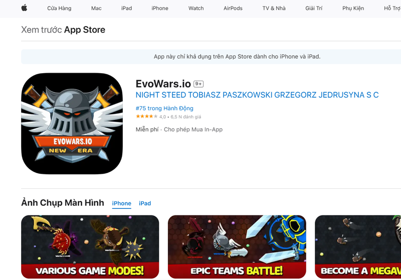 Khám phá game EvoWars io 2: Các tính năng ấn tượng, kinh nghiệm chơi để bất bại trong mọi trận đấu