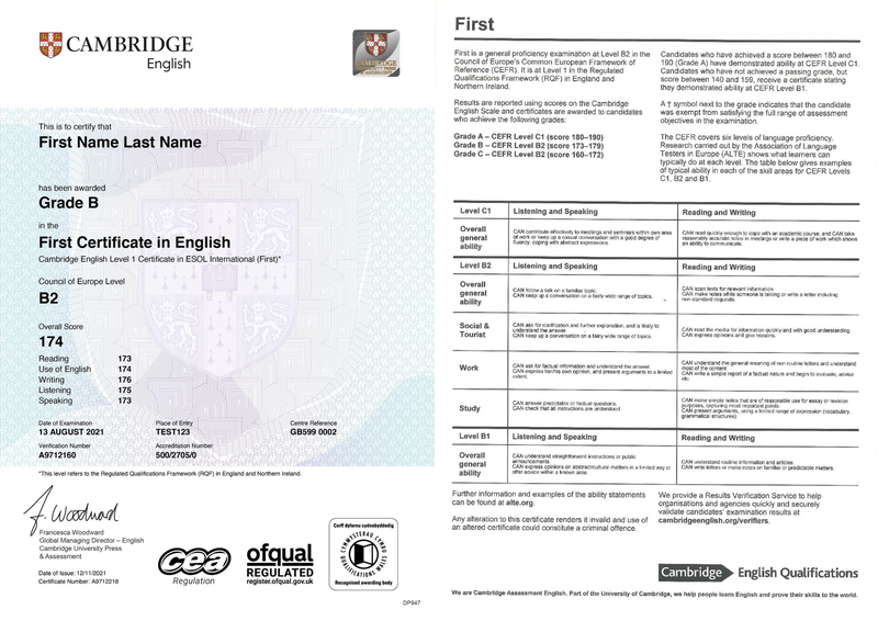 FCE là gì? Thông tin kỳ thi Cambridge B2 First mới nhất 2025