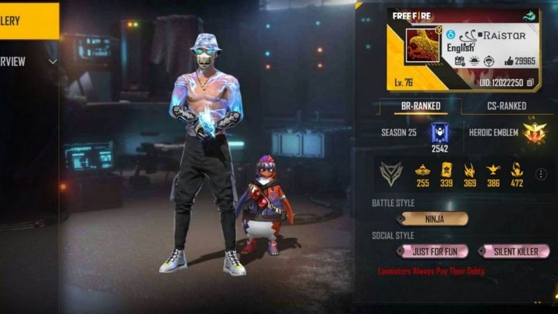 Tổng hợp 05 FF acc VIP ảnh nick Free Fire giàu cá tính và độc đáo nhất