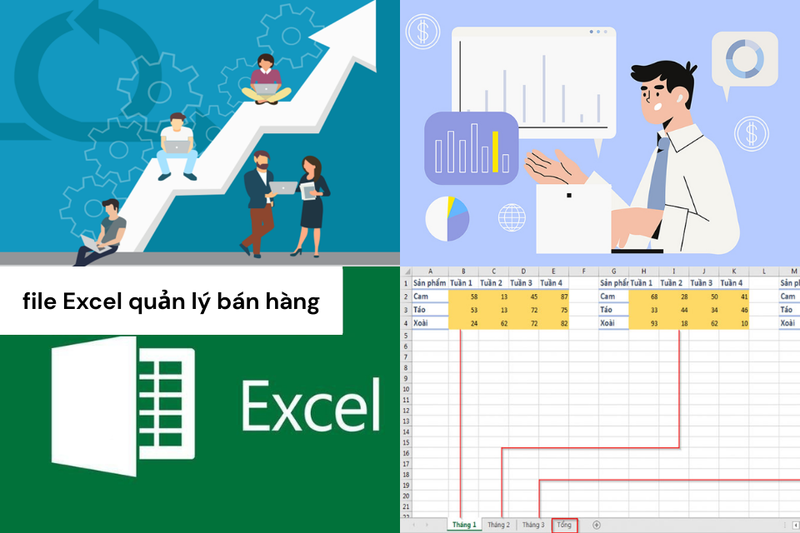 File Excel quản lý bán hàng tối ưu hóa lợi nhuận quản lý kho hàng chặt chẽ