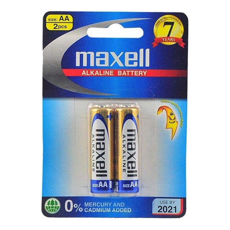 Pin Alkaline AA Vỉ 2 viên MAXELL LR6