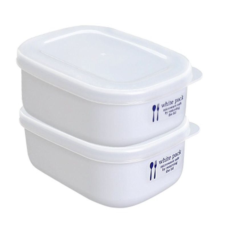Bộ 2 hộp nhựa đựng thực phẩm White pack 280ml (4955959151609) chính hãng, giá rẻ