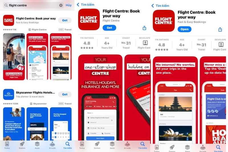 Flight Centre -Đặt khách sạn, máy bay nhanh chóng, giá rẻ