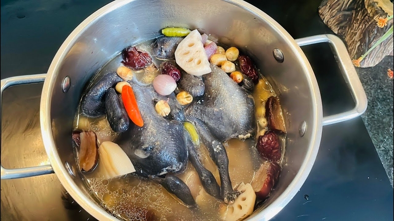 Khám phá công thức làm gà ác hầm hạt sen đơn giản mà giàu dinh dưỡng