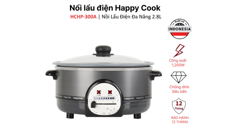 Khám phá giá nồi lẩu điện Happy Cook trên thị trường hiện nay