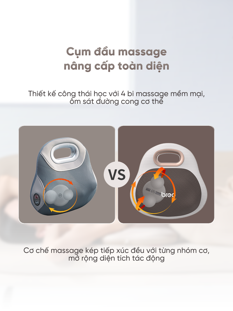 Gối Massage Breo Back Lite chính hãng, giá rẻ