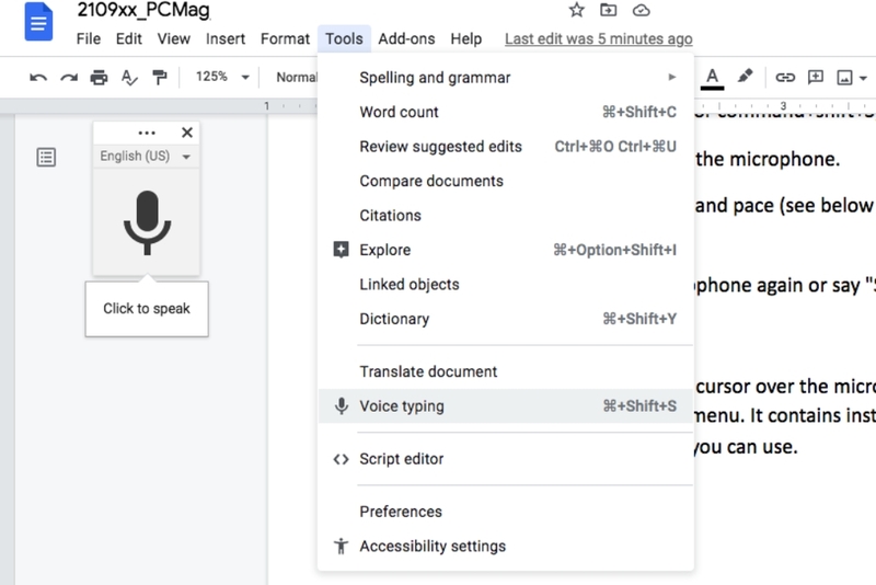 Google Docs voice typing: Công cụ nhập liệu bằng giọng nói
