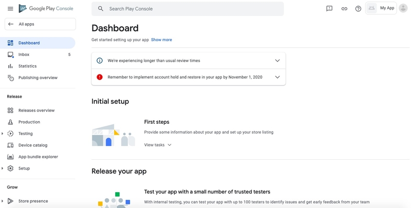 Tải Google Play Console: Công cụ quản lý ứng dụng cho Android