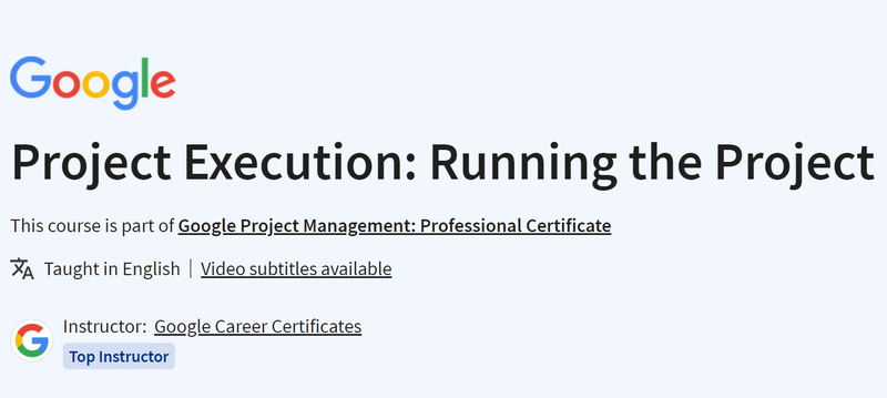 Tìm hiểu thông tin về Google Project Management Certificate