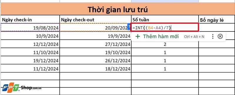 Cách sử dụng hàm MOD trong Excel, giúp bạn lấy phần dư đơn giản
