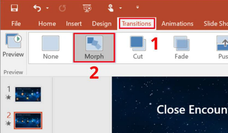 Cách sử dụng hiệu ứng Morph trong PowerPoint hiệu quả để nâng tầm bài ...