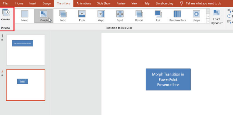 Cách sử dụng hiệu ứng Morph trong PowerPoint hiệu quả để nâng tầm bài ...