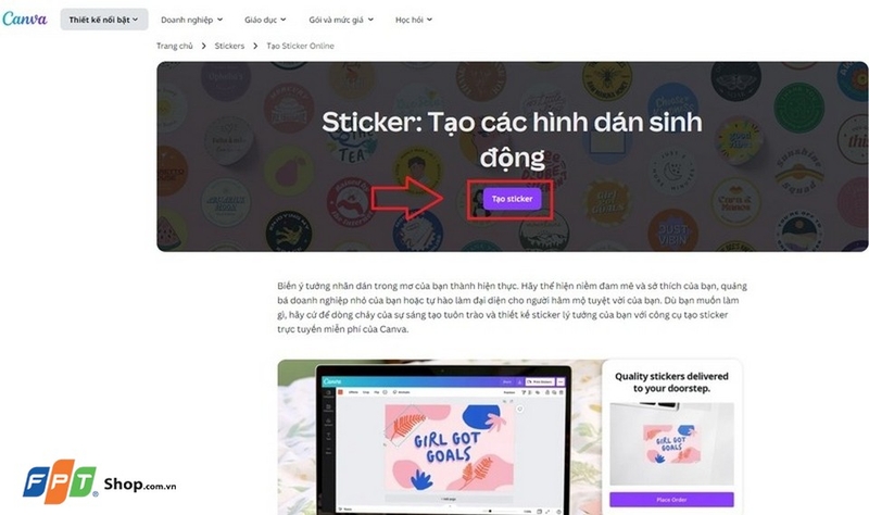 Tìm hiểu về hình sticker và cách tạo hình sticker với Canva