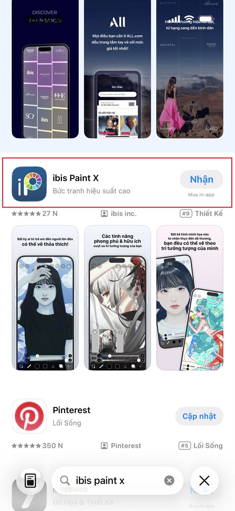 Hướng dẫn cách tải ứng dụng vẽ ibisPaint X trên điện thoại