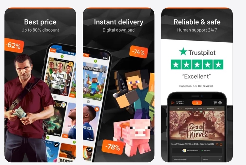 Instant Gaming – Truy cập kho game nhanh chóng chỉ trong vài giây