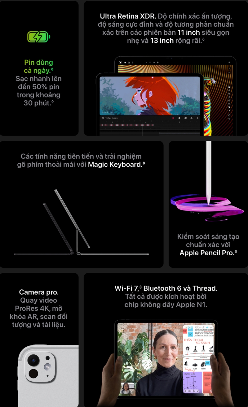 iPad Pro 11 M5 2025 WiFi 12GB chính hãng, giá rẻ