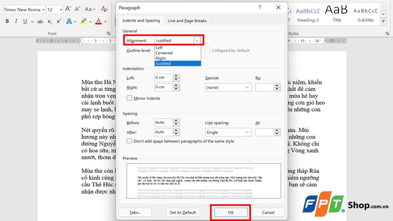 Cách căn đều justify trên nhiều nền tảng nhanh và chuyên nghiệp bạn nên biết