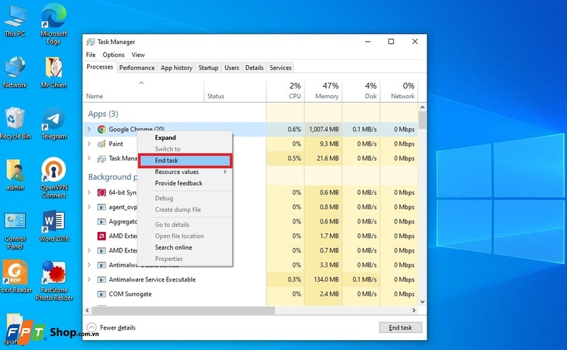 Sửa lỗi không xóa được file trong thùng rác trên Windows 10