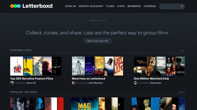 Letterboxd - Mạng xã hội thú vị dành cho người yêu thích phim