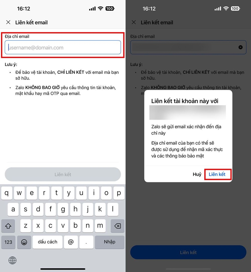 Cách liên kết Zalo với tài khoản email cực đơn giản để bảo vệ cho tài ...