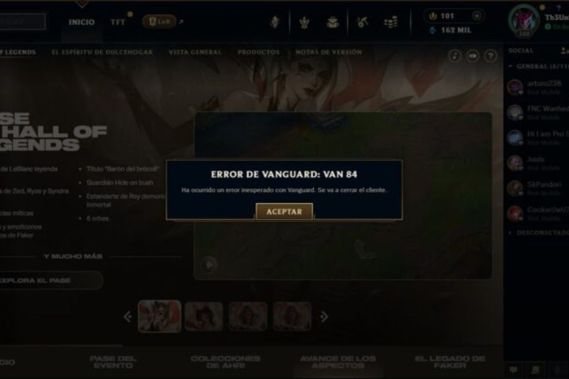 Lỗi Van 68, Van 84 LoL: Nguyên nhân và cách khắc phục chi tiết