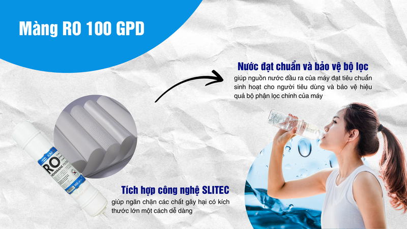 Màng RO 100 GPD là gì? Màng RO 100 GPD hoạt động ra sao?