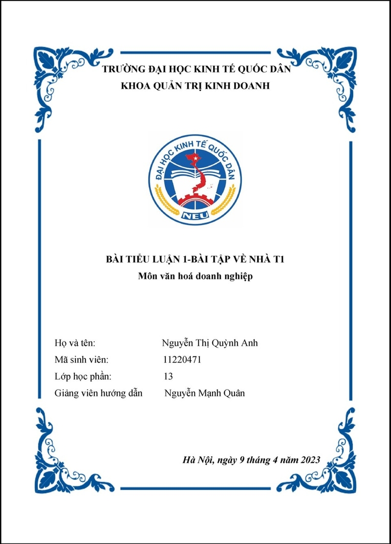 Lưu ngay 100+ mẫu bìa tiểu luận đẹp, ấn tượng, giúp bạn nâng cao tính chuyên nghiệp cho bài tiểu ...