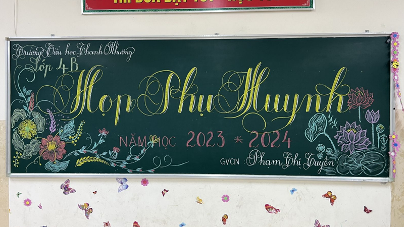 Top 10 mẫu trang trí bảng họp phụ huynh đẹp mắt nhất