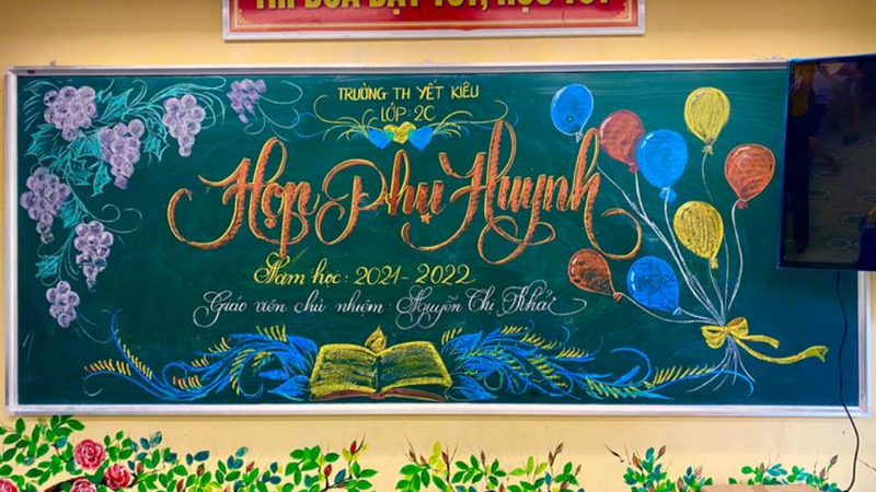 Top 10 mẫu trang trí bảng họp phụ huynh đẹp mắt nhất