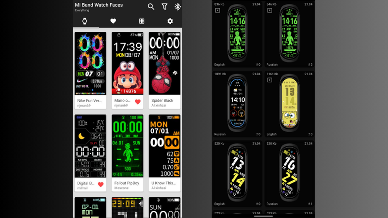 Mi Band 7 Watch Faces: Giúp Mi Band thêm cá tính