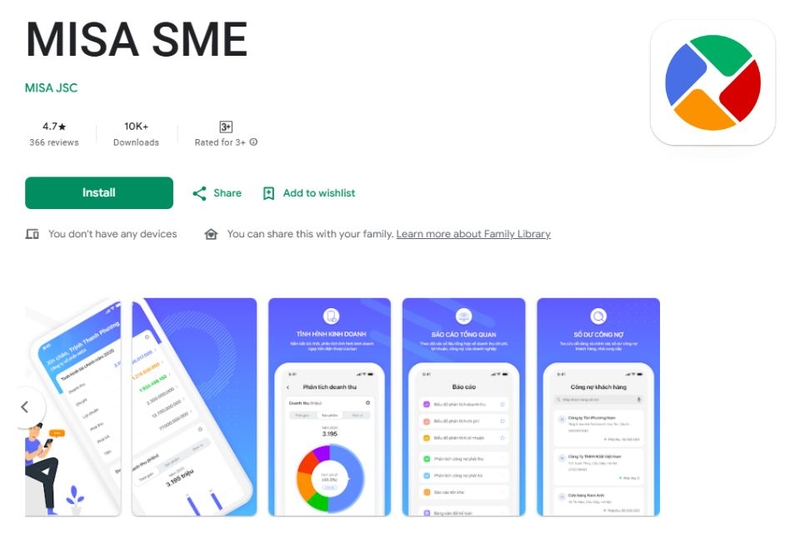 MISA SME: Phần mềm kế toán dành cho doanh nghiệp vừa và nhỏ