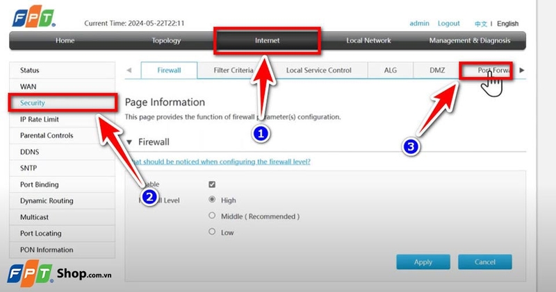 Cách mở port modem FPT để giải quyết các lỗi kết nối và tối ưu hóa mạng