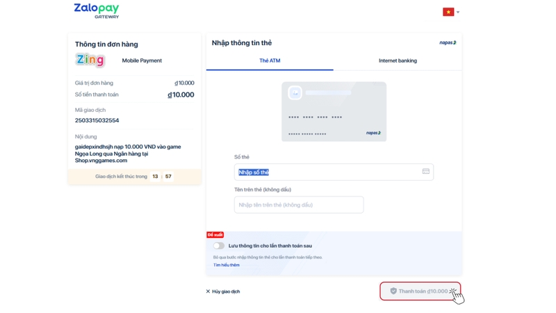 Bỏ túi ngay các cách nạp thẻ game Ngọa Long Mobile dễ hiểu nhất