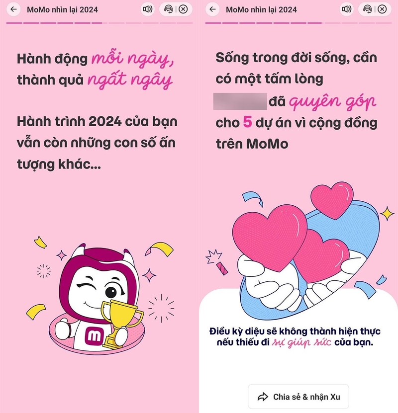 Cách xem sự kiện Cùng nhìn lại 2024 với MoMo đểtổng kết chi tiêu và ...