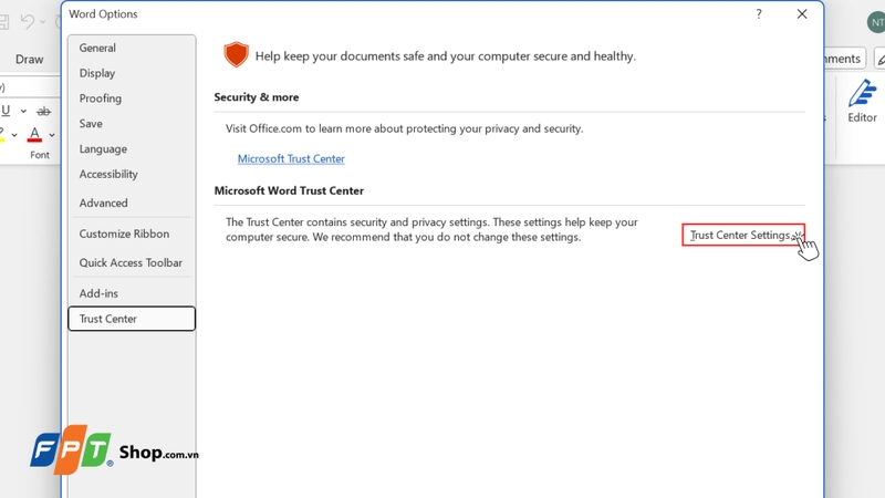 Cách bật, tắt Protected View khi mở file trong Microsoft Office
