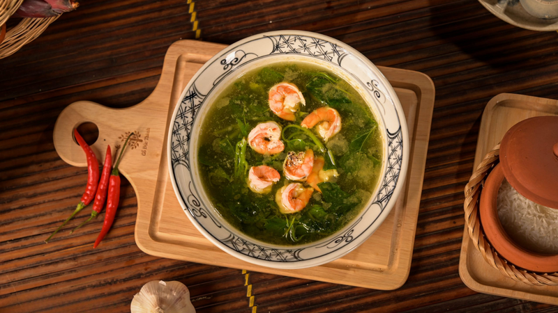 Hướng dẫn cách nấu canh rau tập tàng thơm ngon với hương vị dân dã từ tôm và thịt - Nhà hàng ...
