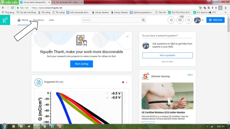 Tải ResearchGate: Mạng xã hội tri thức dành cho giới nghiên cứu
