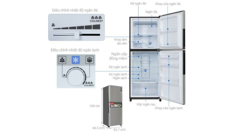 Hướng dẫn sử dụng tủ lạnh Sharp J Tech Inverter chi tiết