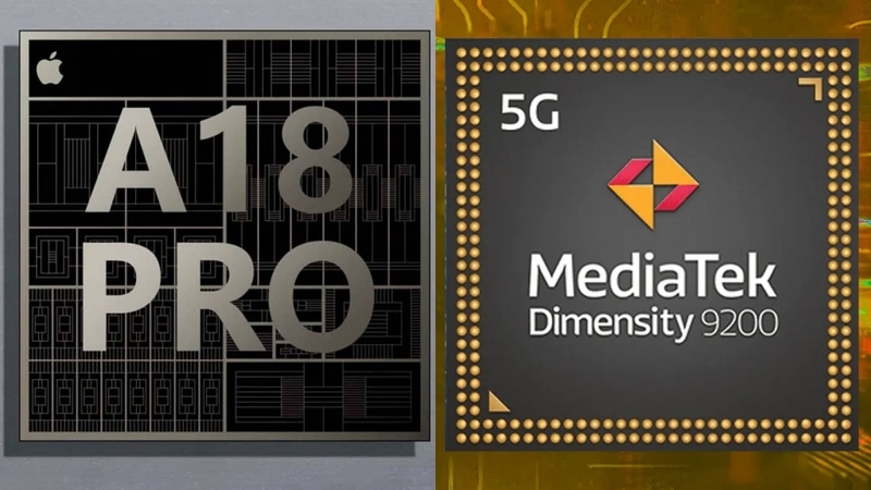 So sánh chip Apple A18 Pro vs MediaTek Dimensity 9200 5G
