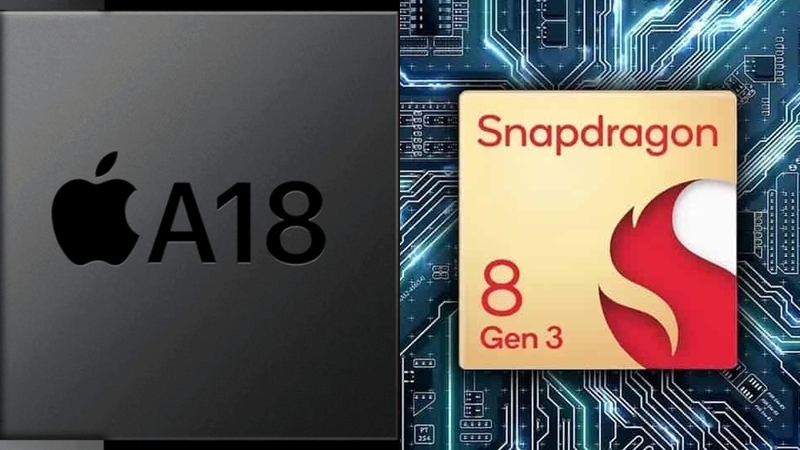 So sánh chip Apple A18 vs Snapdragon 8 Gen 3 - Chip nào mạnh hơn?