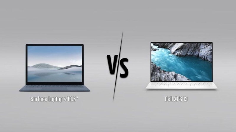 So sánh laptop Dell và Surface chi tiết về thiết kế, hiệu năng