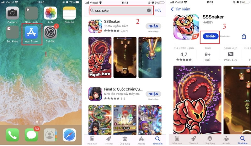 Cách tải SSSnaker trên điện thoại Android, iOS miễn phí đơn giản